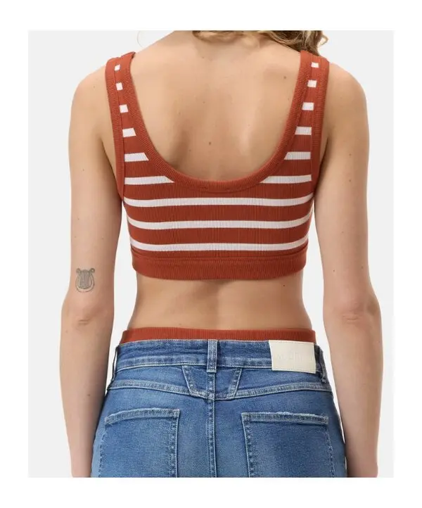 Closed Striped Bralette