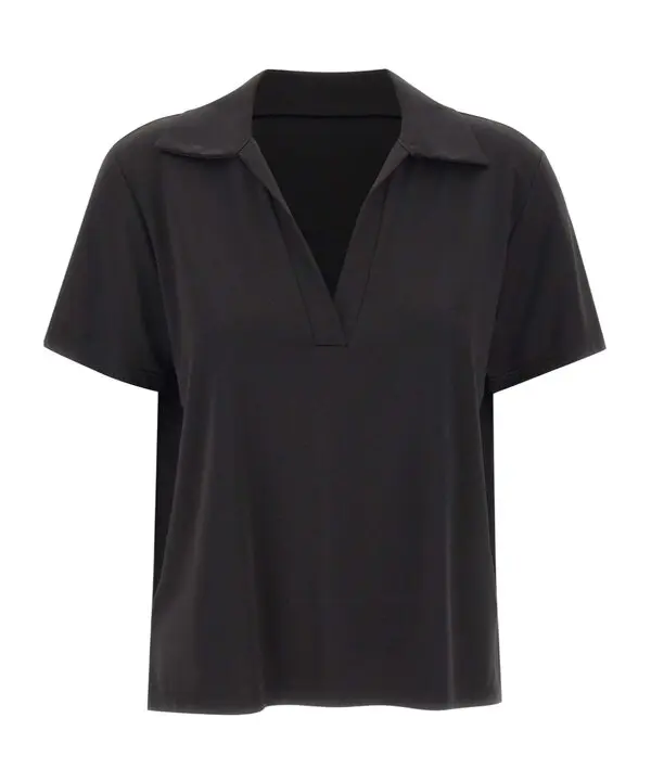 KAOS V-neck Oversized Top - Black