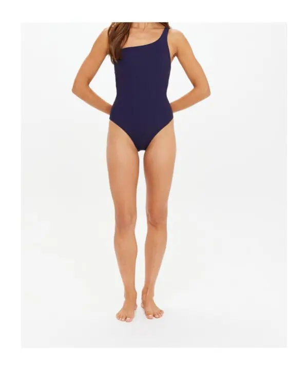 The Upside Mystery One-shoulder Swimsuit - Navy