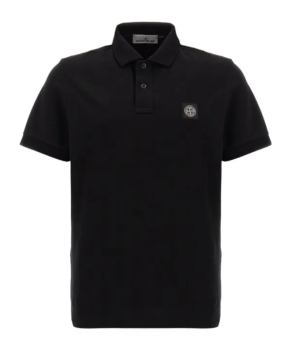 Stone Island Logo Patch Polo Shirt