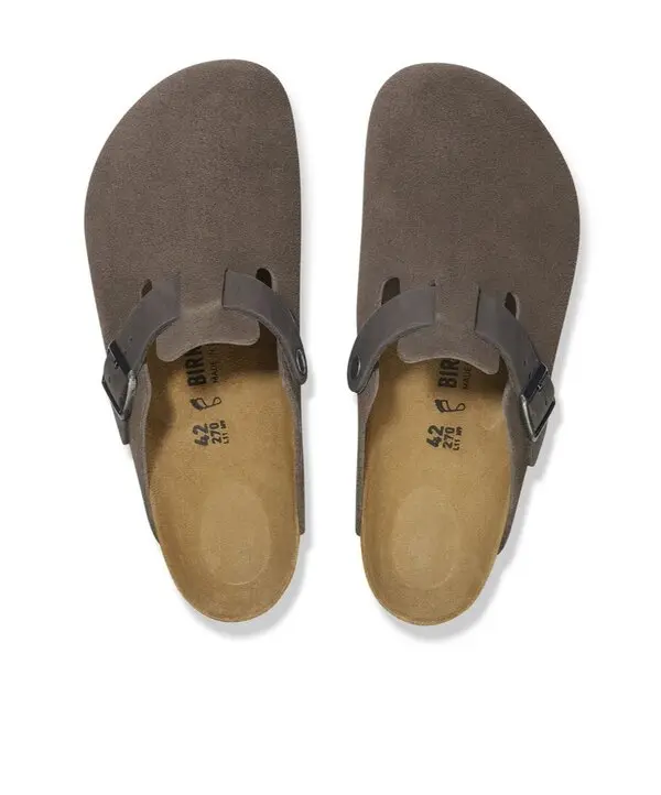 BIRKENSTOCK Boston Buckle Detailed Slippers