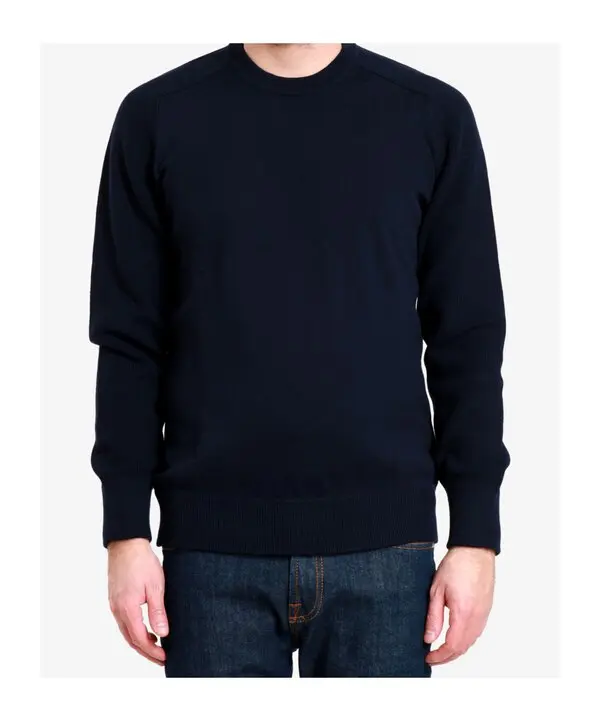 GRAN SASSO Ribbed Knit Crew Neck Long Sleeve Pullover