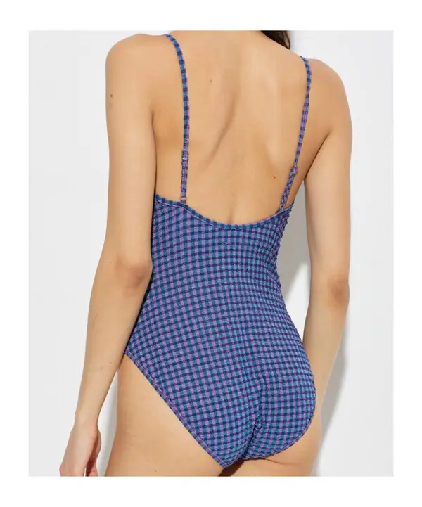 The Upside Aliki Checked One-piece Beachwear