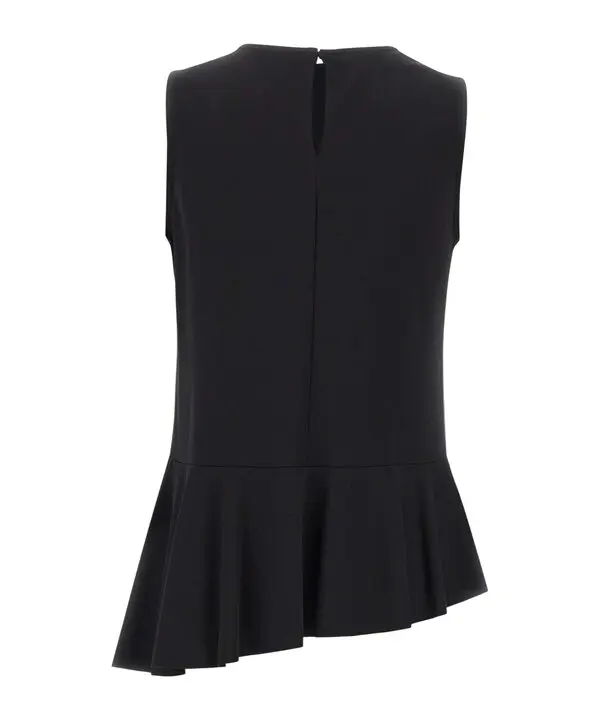 KAOS Asymmetric Ruffled Sleeveless Top