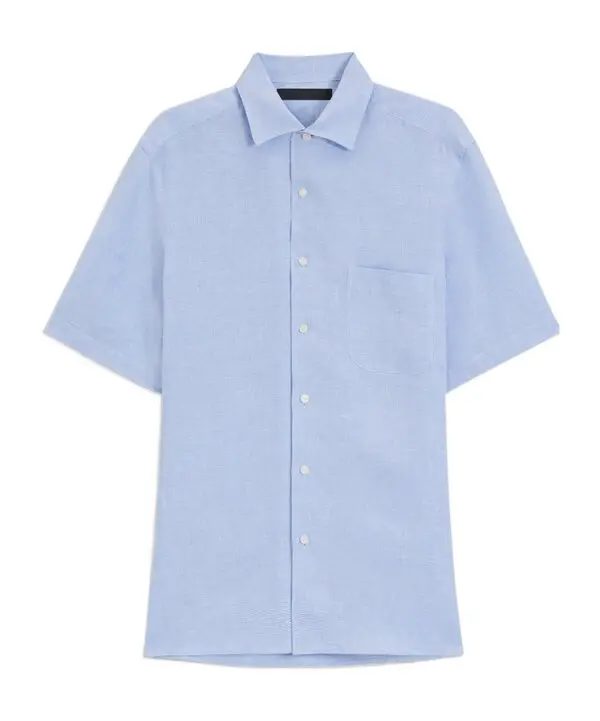 Hugo Boss X David Beckham Short-sleeve Button-up Shirt - Light Blue