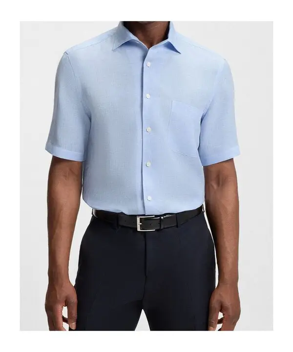 Hugo Boss X David Beckham Short-sleeve Button-up Shirt