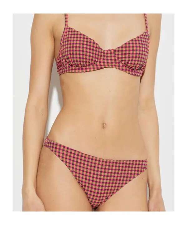 The Upside Aliki Gingham Bikini Top