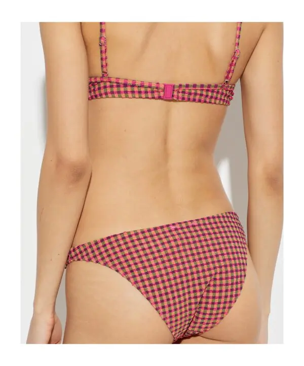 The Upside Aliki Gingham Bikini Top