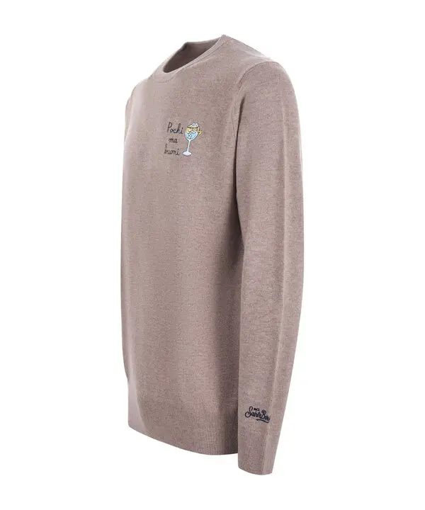 MC2 SAINT BARTH Heron Embroidered Crewneck Jumper