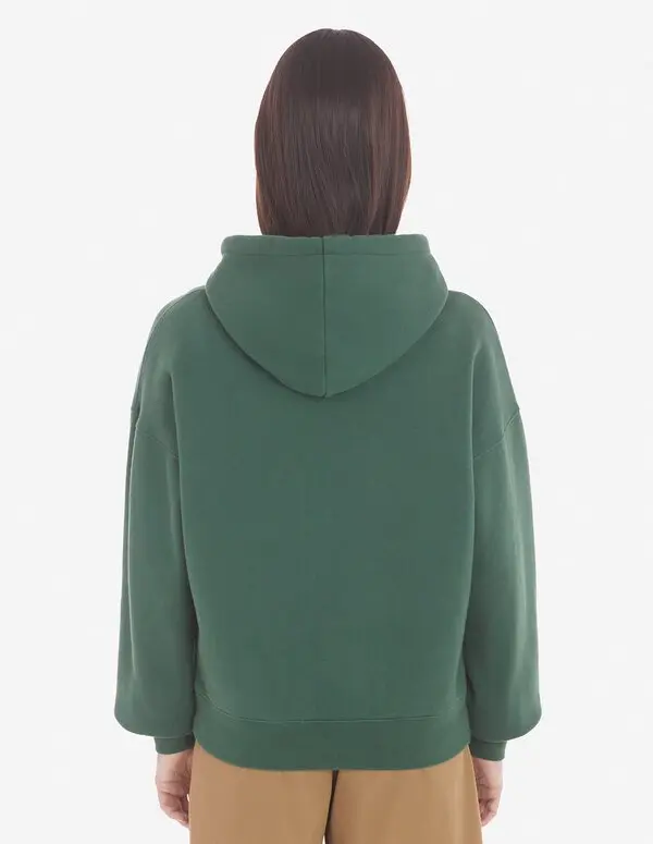 Maison Kitsuné Fox Embroidered Drawstring Hoodie