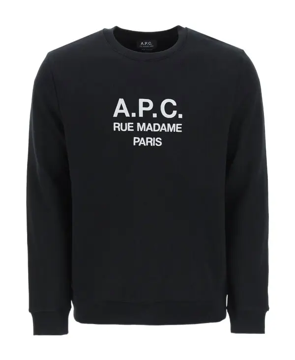 A.p.c. Logo Printed Crewneck Sweatshirt
