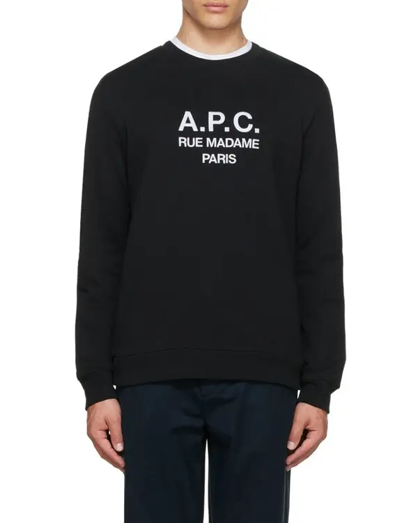 A.p.c. Logo Printed Crewneck Sweatshirt