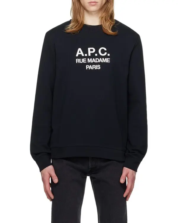 A.p.c. Logo Printed Crewneck Sweatshirt