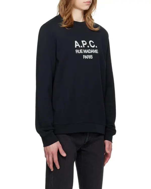 A.p.c. Logo Printed Crewneck Sweatshirt