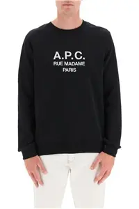 A.p.c. Logo Printed Crewneck Sweatshirt