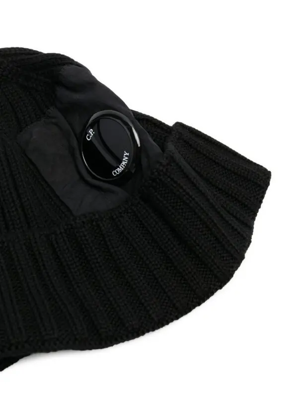C.P. COMPANY Lens-detail Wool Beanie