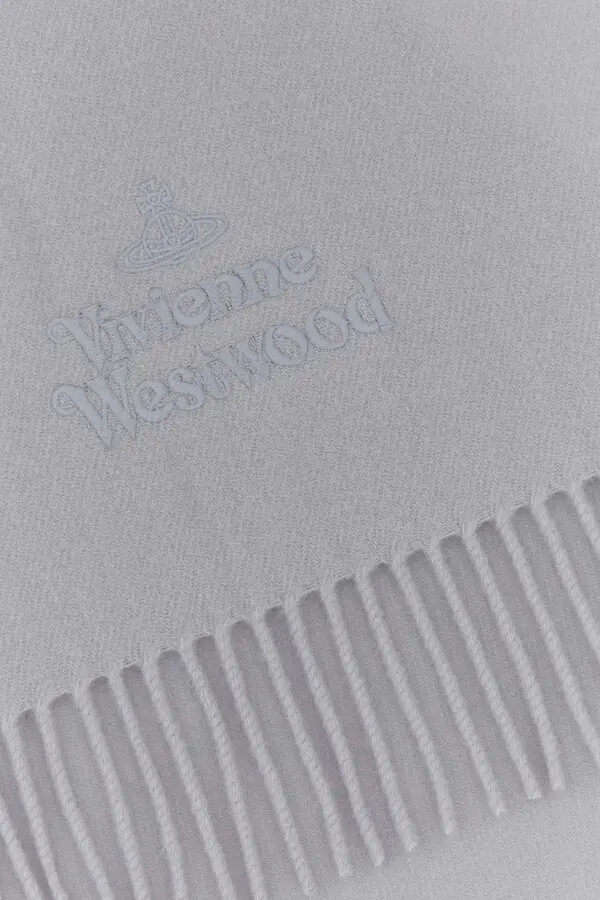 VIVIENNE WESTWOOD Logo-embroidered Wool Scarf