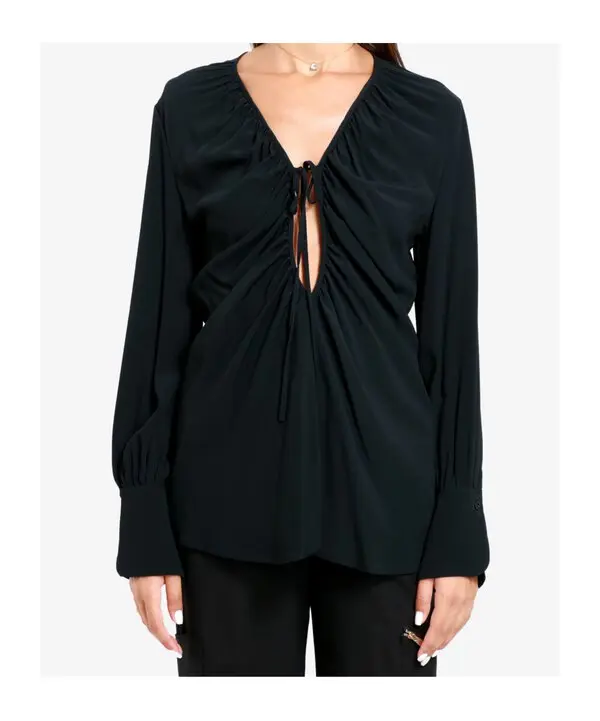 SEMICOUTURE Pleated Detail Blouse