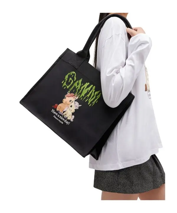 GANNI Graphic Print Tote Bag