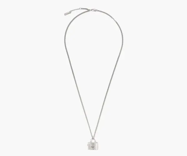 Marc Jacobs Logo Engraved The Tote Bag Necklace