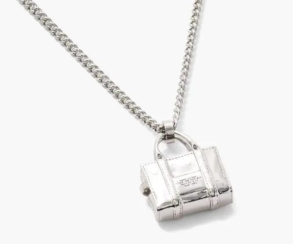Marc Jacobs Logo Engraved The Tote Bag Necklace