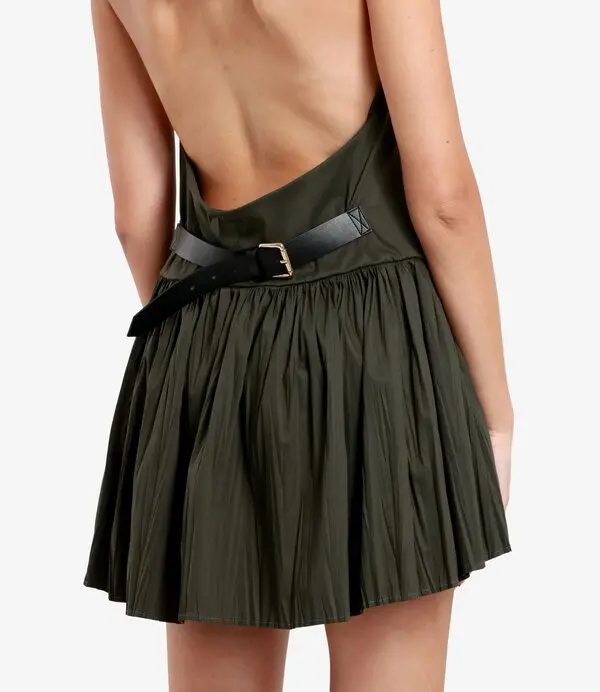 SEMICOUTURE Halter Neck Pleated Blouse