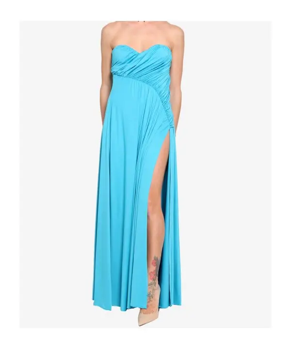 ANIYE BY Ruffled Strapless Gown