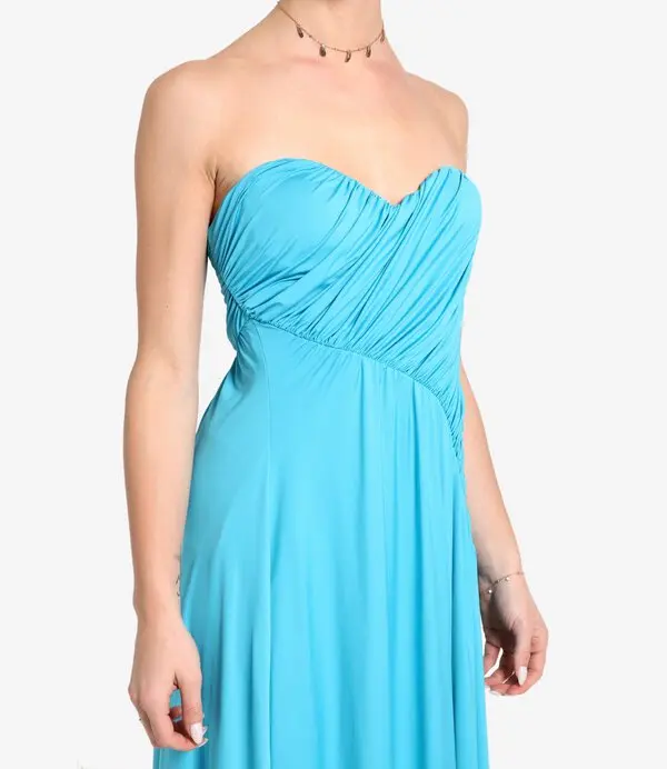 ANIYE BY Ruffled Strapless Gown