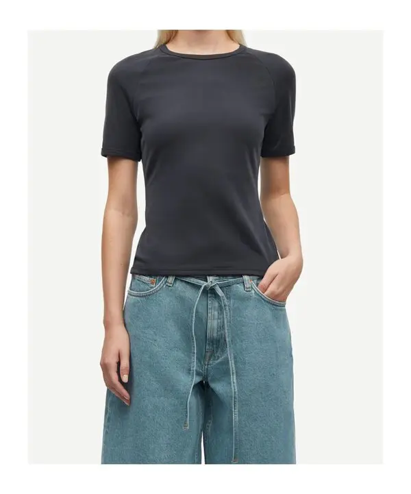 SAMSOE SAMSOE Short-sleeve Fitted Top