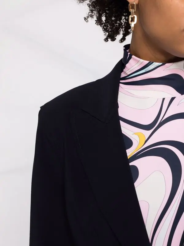 Norma Kamali Peak-lapel Blazer