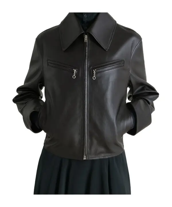 LEMAIRE Boxy Leather Blouson