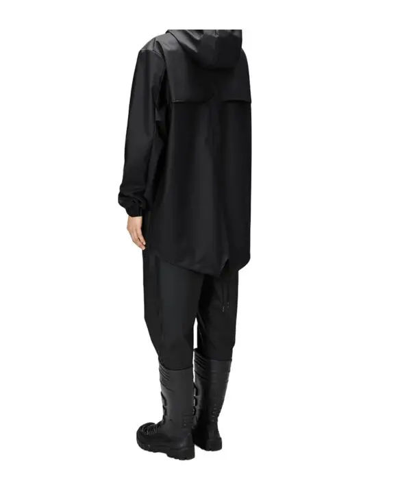 Rains Fishtail Drawstring-hood Coated Parka