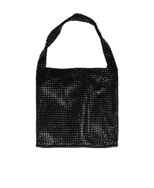 Rabanne Pixel Mesh Embellished Shoulder Bag