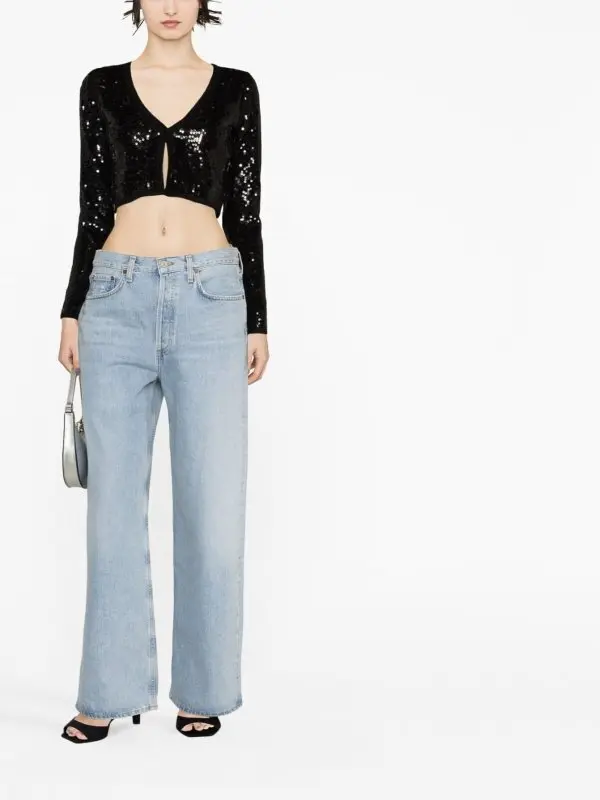 BLUGIRL Sequin-embellished Cropped Cardigan