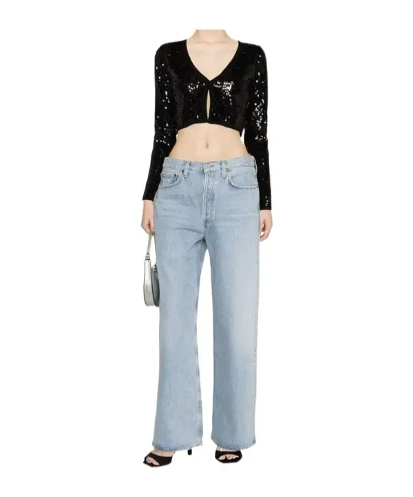 BLUGIRL Sequin Embellished Cropped Cardigan - No