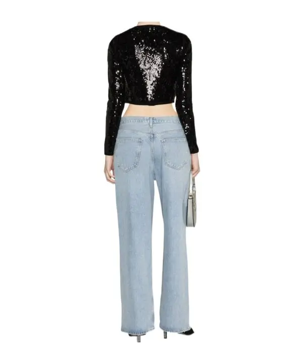 BLUGIRL Sequin Embellished Cropped Cardigan - No