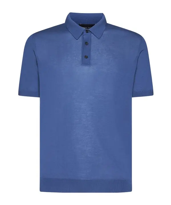 ROBERTO COLLINA Button-down Short Sleeve Polo Shirt