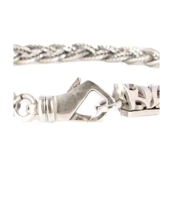 Emanuele Bicocchi Braided Silver Bracelet