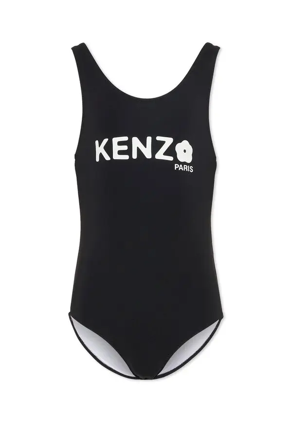 Kenzo Logo-print Swimsuit - Black