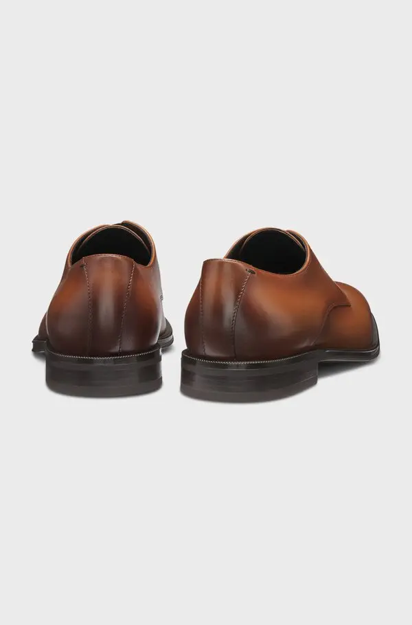 Hugo Boss Round Toe Derby Shoes