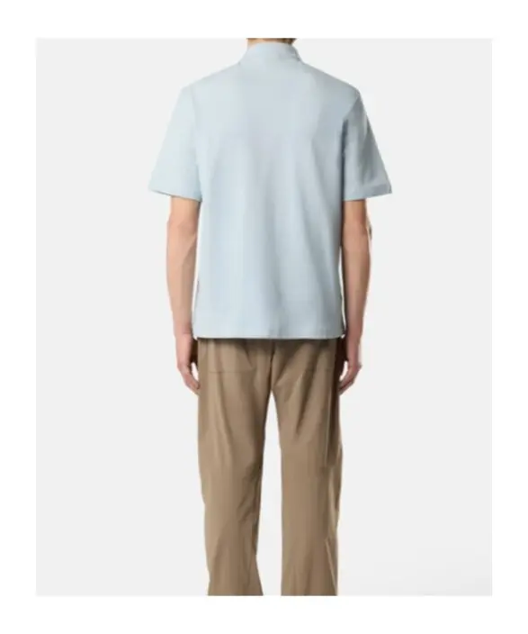 Stone Island Regular-fit Short-sleeve Polo With Snap Fastening