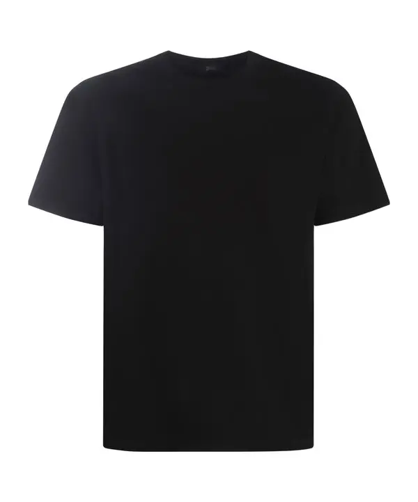 Herno Logo Patch Crewneck T-shirt - Black