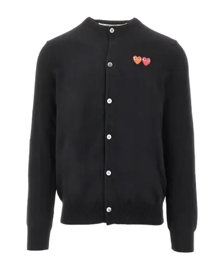 Play Comme Des Garcon Long-sleeved Knitted Cardigan