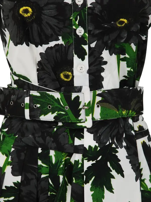 Samantha Sung Audrey Floral Print Off-the-shoulder Midi Dress