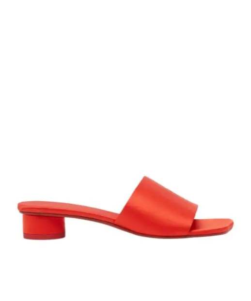MAISON MARGIELA Embossed Block-heel Sandals - Red