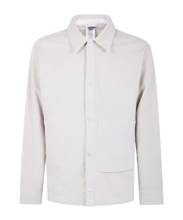NEW BALANCE Long-sleeved Straight-hem Shirt - Timberwolf