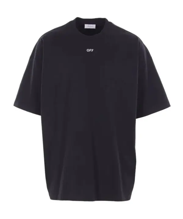 Off-White Logo Printed Crewneck T-shirt - Black