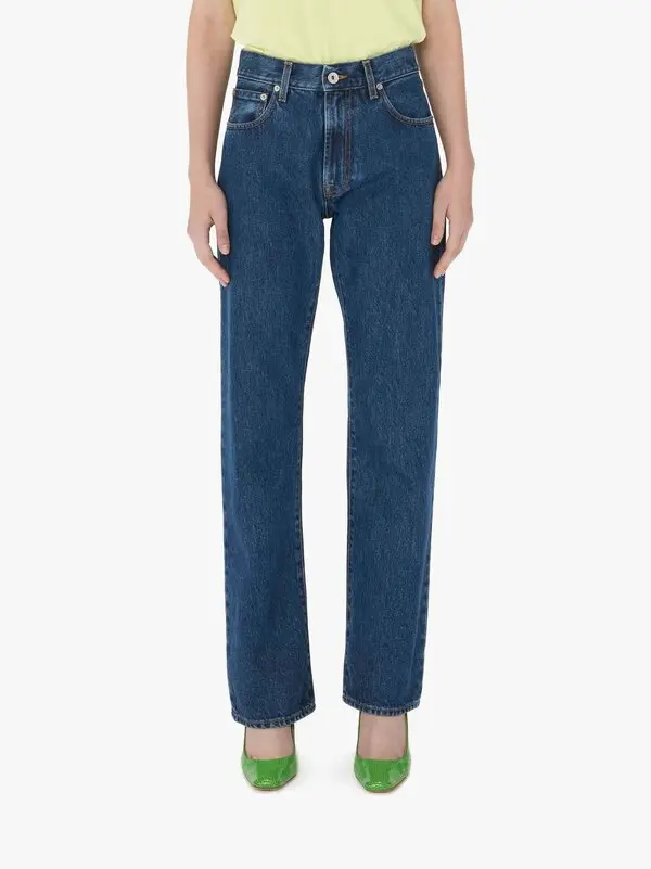 J.W.ANDERSON Jw Anderson Logo Patch Straight-leg Jeans
