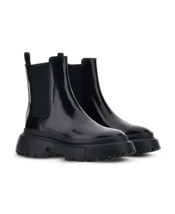 Hogan Round-toe Ankle Boots