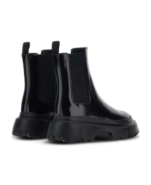 Hogan Round-toe Ankle Boots